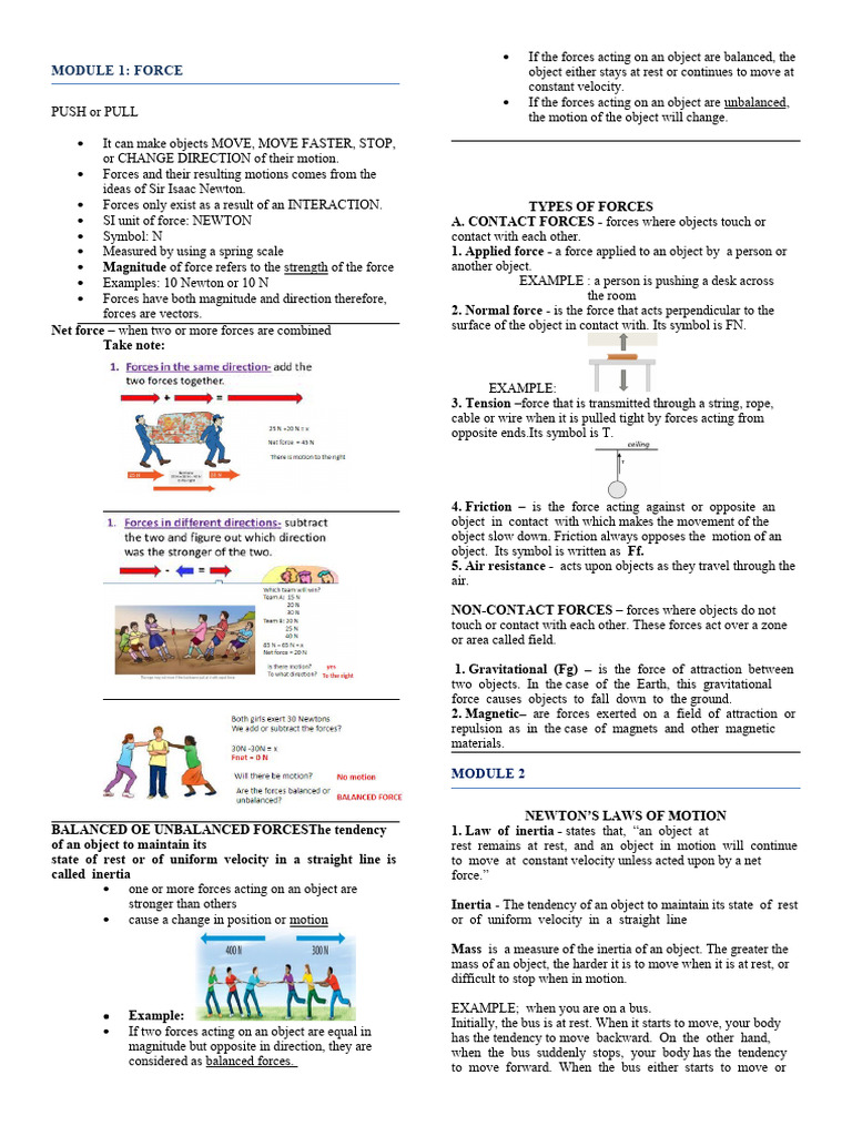 Module 1 3 Lecture | PDF | Force | Inertia