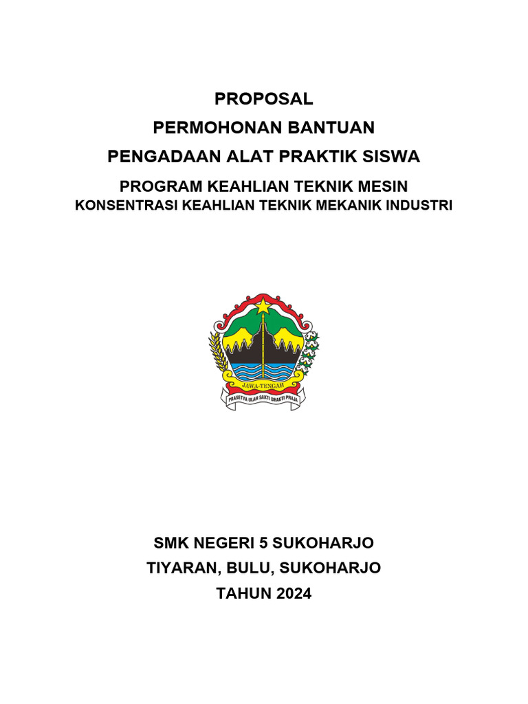 Proposal Permohonan Peralatan Praktik Siswa TMI | PDF