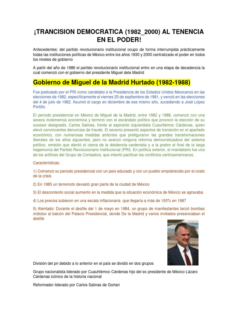 Trancision Democratica | PDF | Gobierno | México