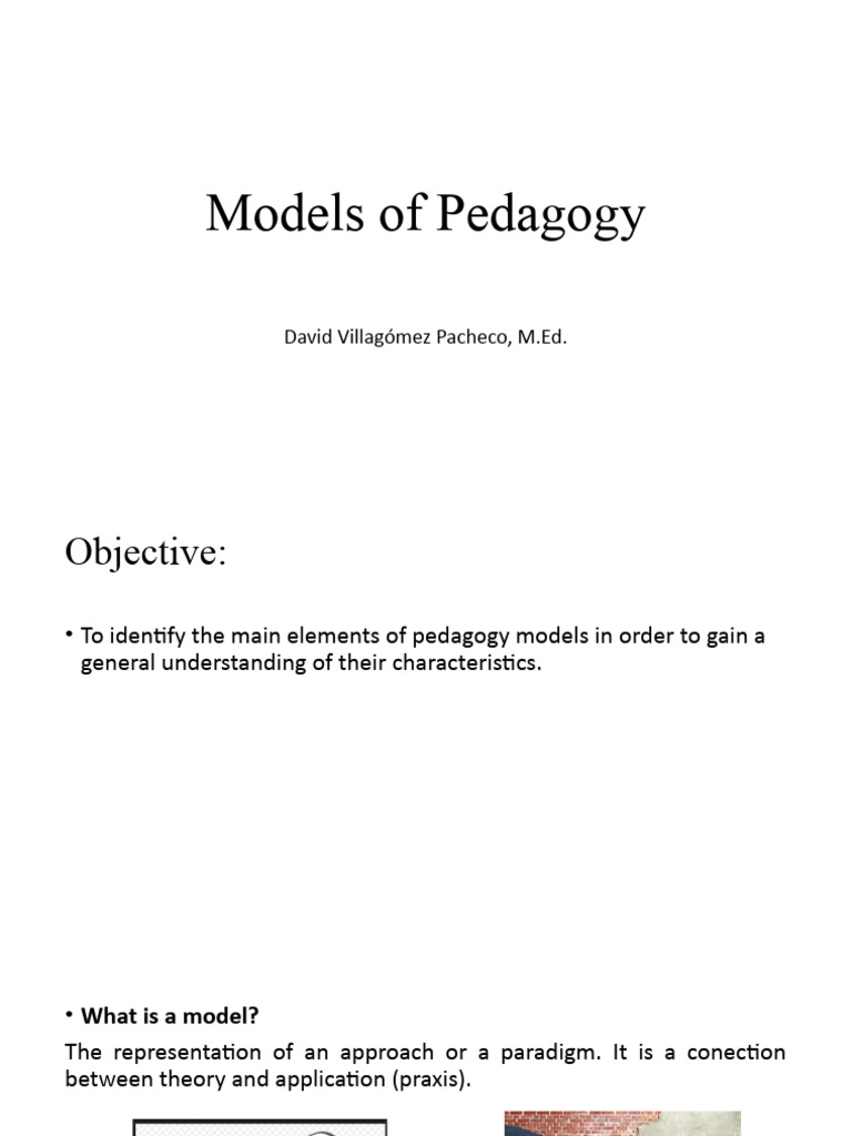Models of Pedagogy | PDF | Cognition | Learning