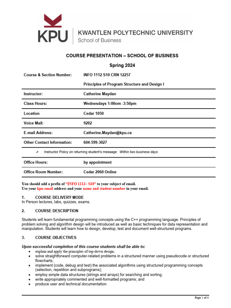 INFO 1112-S10 Spring 2024 | PDF | Algorithms | Computing