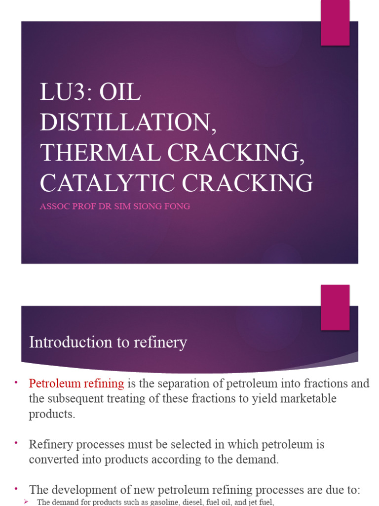 Petroleum Chemistry and Its Refineries03 | PDF | Cracking (Chemistry ...