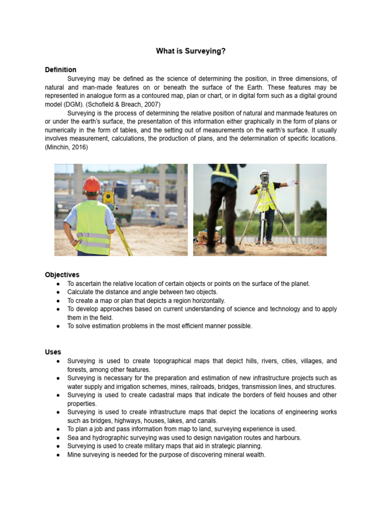 SURVEYING | PDF | Surveying | Geodesy