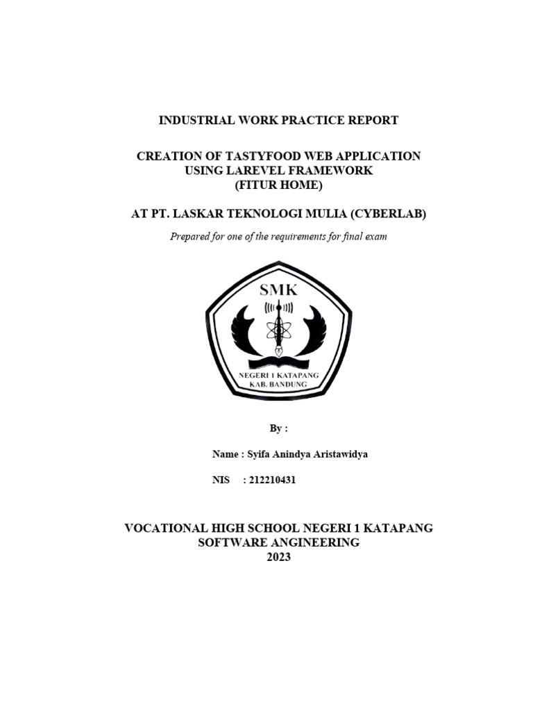 Report Industrial Work Practice | PDF
