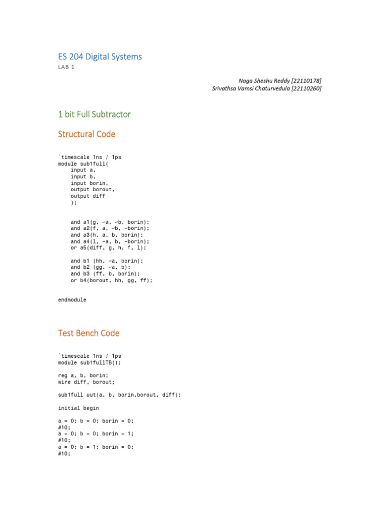 Design in Verilog | PDF | Computers