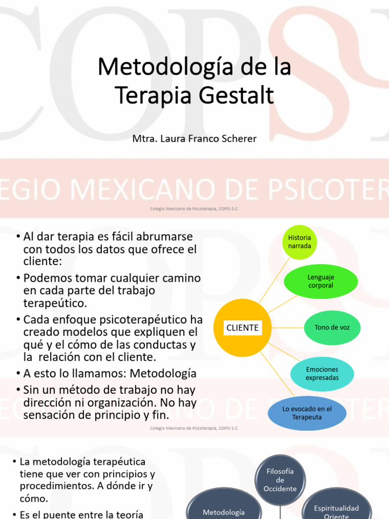 Metodología Gestalt | PDF | Terapia Gestalt | Psicoterapia