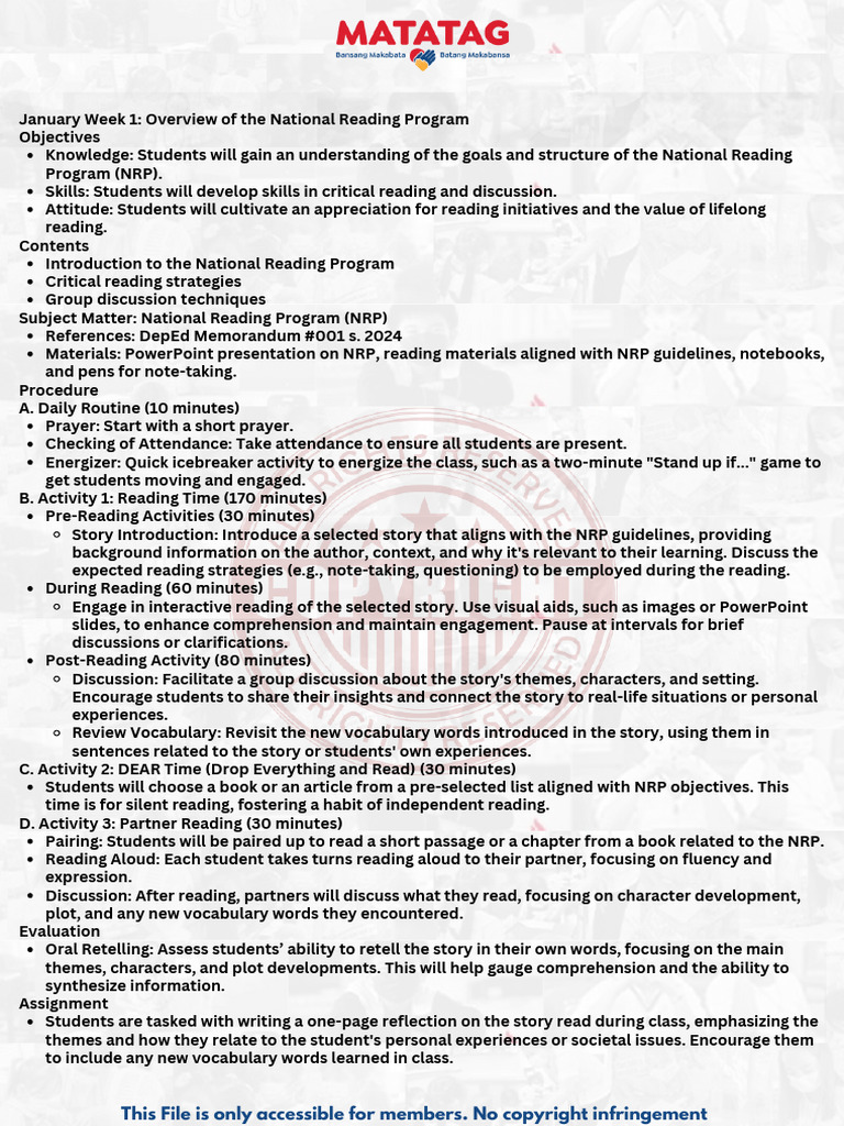 Grade 9 NRP 1 | PDF | Multimedia | Reading Comprehension