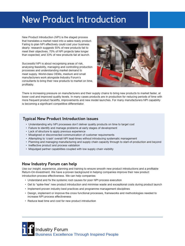 New Product Introduction | PDF | New Product Development | Supply Chain