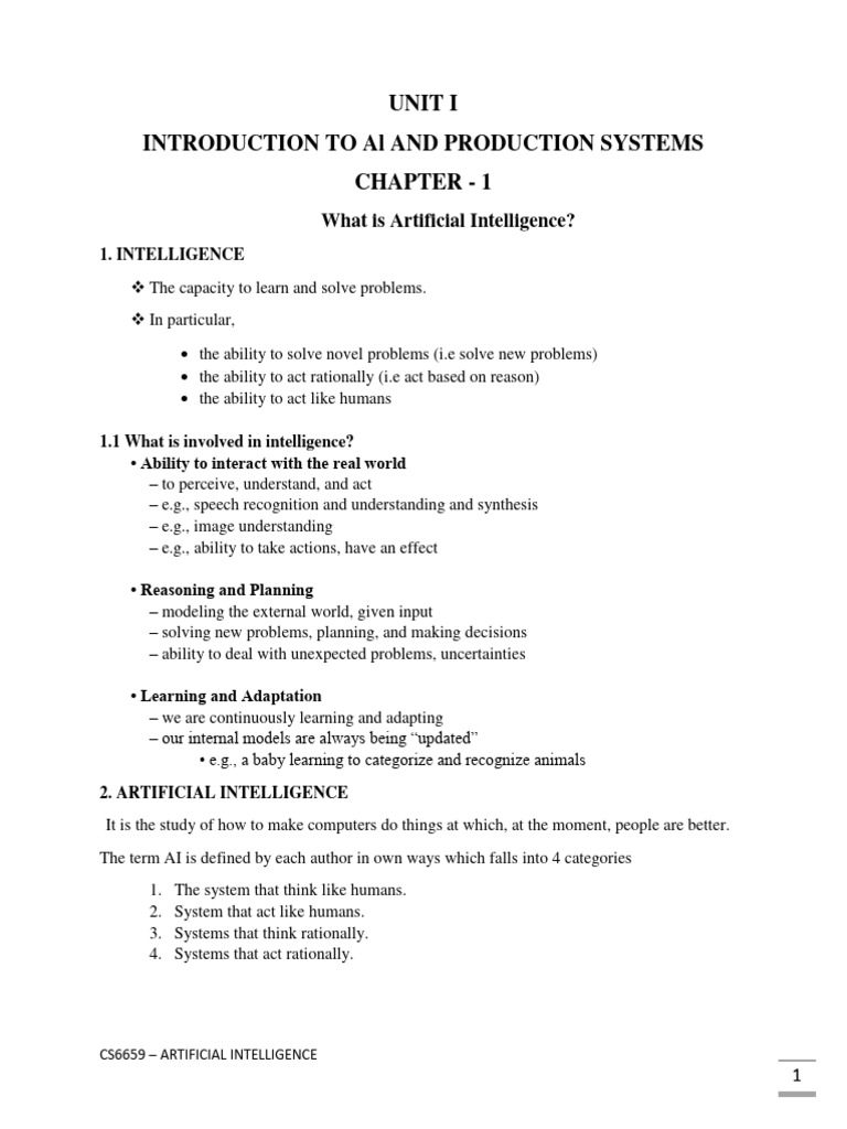 Unit I | PDF | Cognition | Theoretical Computer Science