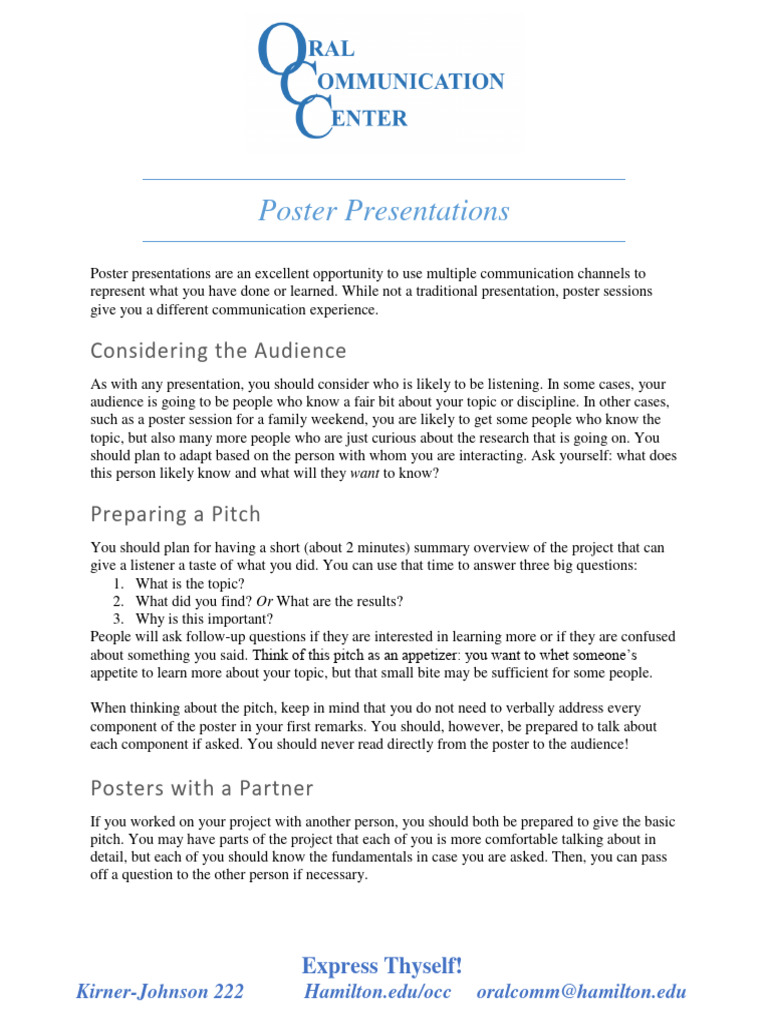 Poster Presentations | PDF