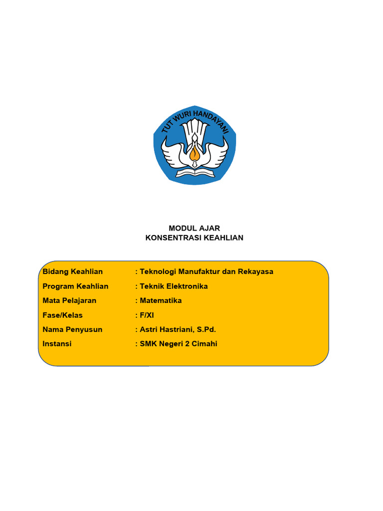 Modul Ajar MTK Fase F Bunga | PDF