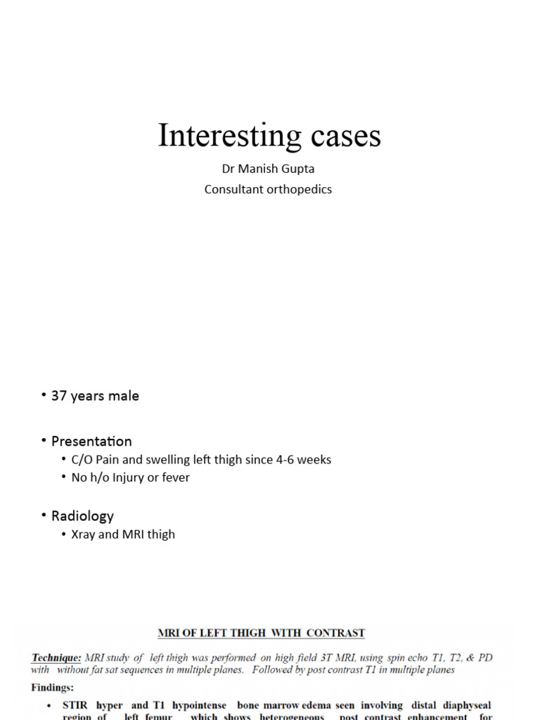 Interesting Cases | PDF | Diseases And Disorders | Surgical Specialties