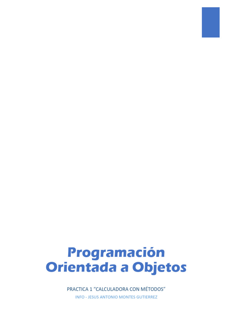 Calculadora Con Métodos Pdf Ingeniería De Software Ciencias De La
