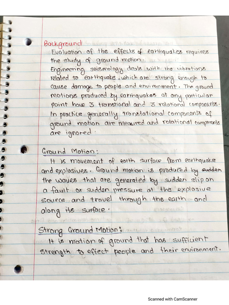 GEE - Ground Motion Note | PDF