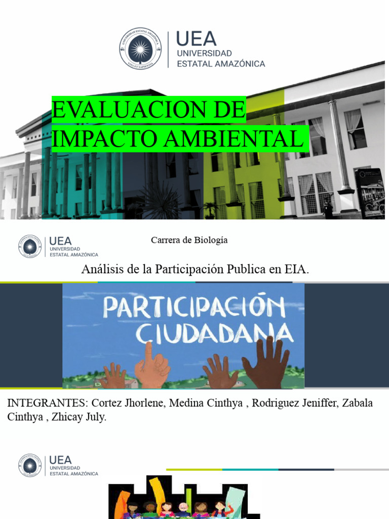 Exposicion Eia | PDF | Evaluación de impacto ambiental