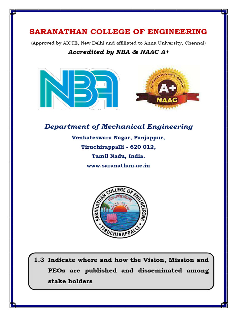 Saranathan College of Engineering | PDF