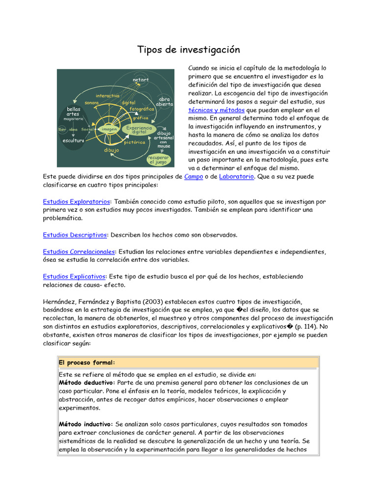 1 Tipos de Investigación | Descargar gratis PDF | Investigación cuantitativa | Teoría