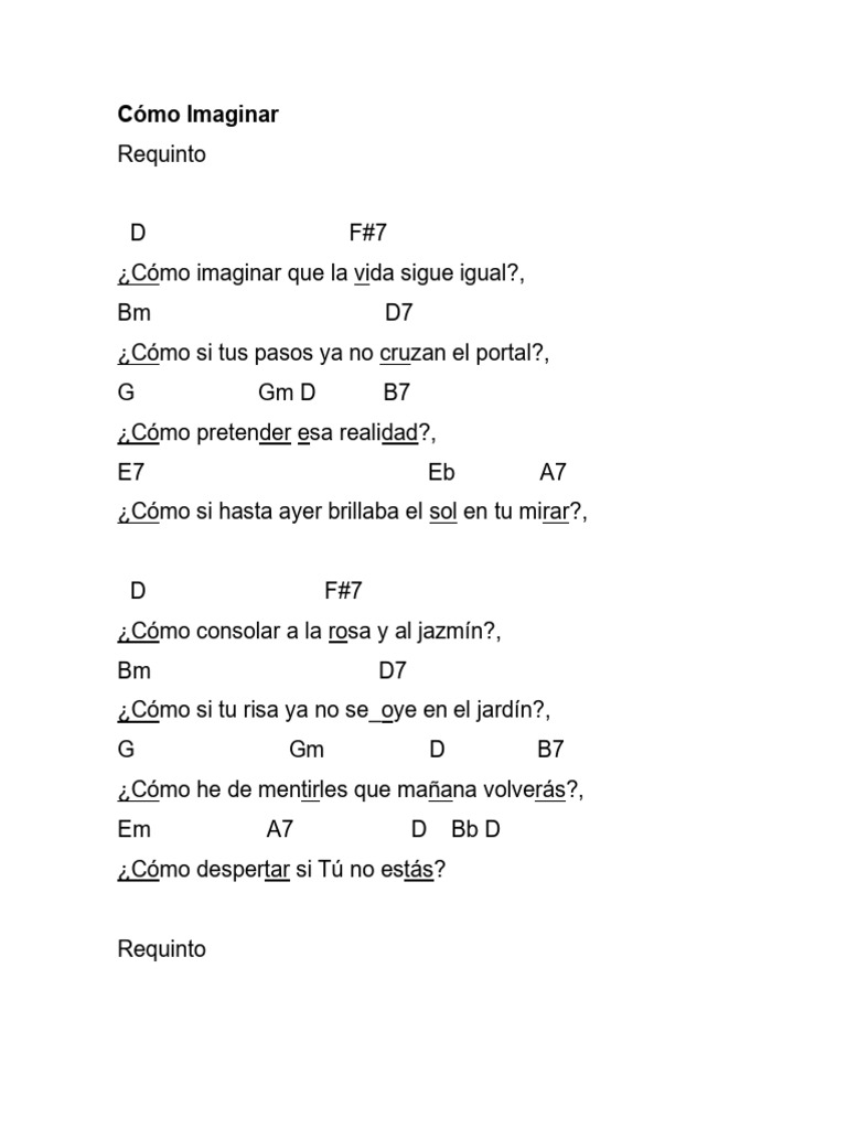 Cómo Imaginar Requintos | PDF
