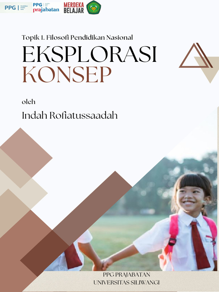 Topik 1. Filosofi Pendidikan Eksplorasi Konsep Indah Rofiatussaadah | PDF