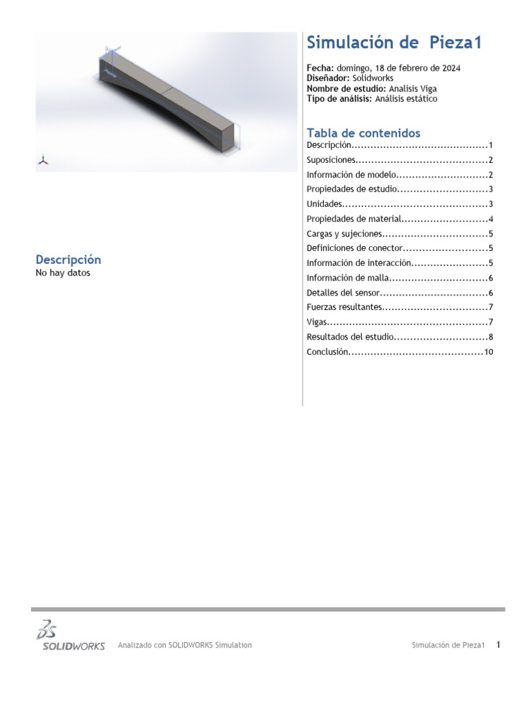 Pieza1-Analisis Viga-1 | PDF