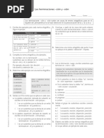 Palabras terminadas en -ción, -sión y -xión | PDF | Artes del Lenguaje ...