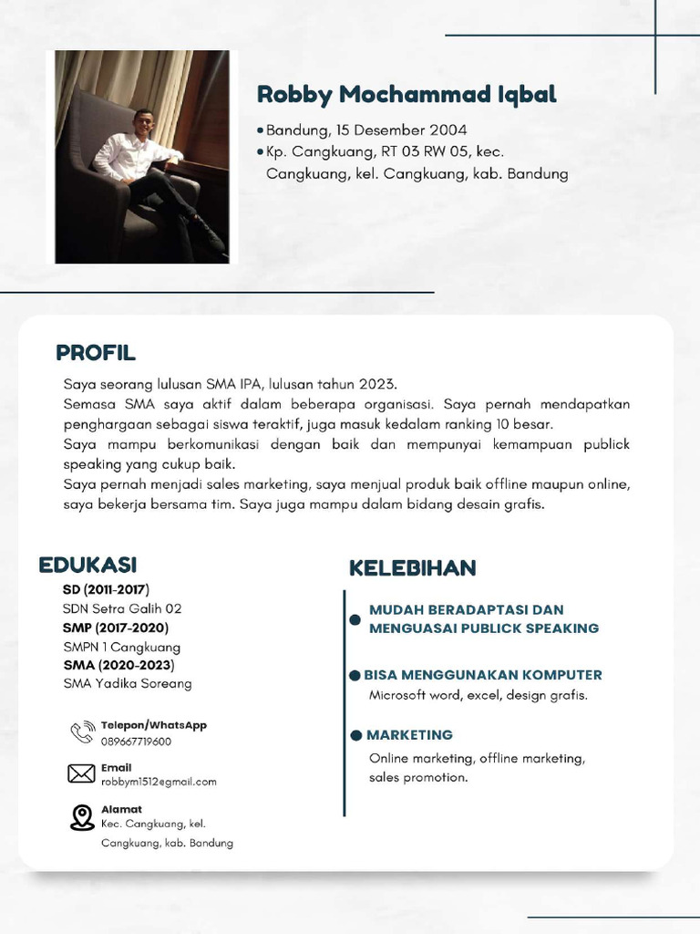 CV Robby Mochammad Iqbal | PDF