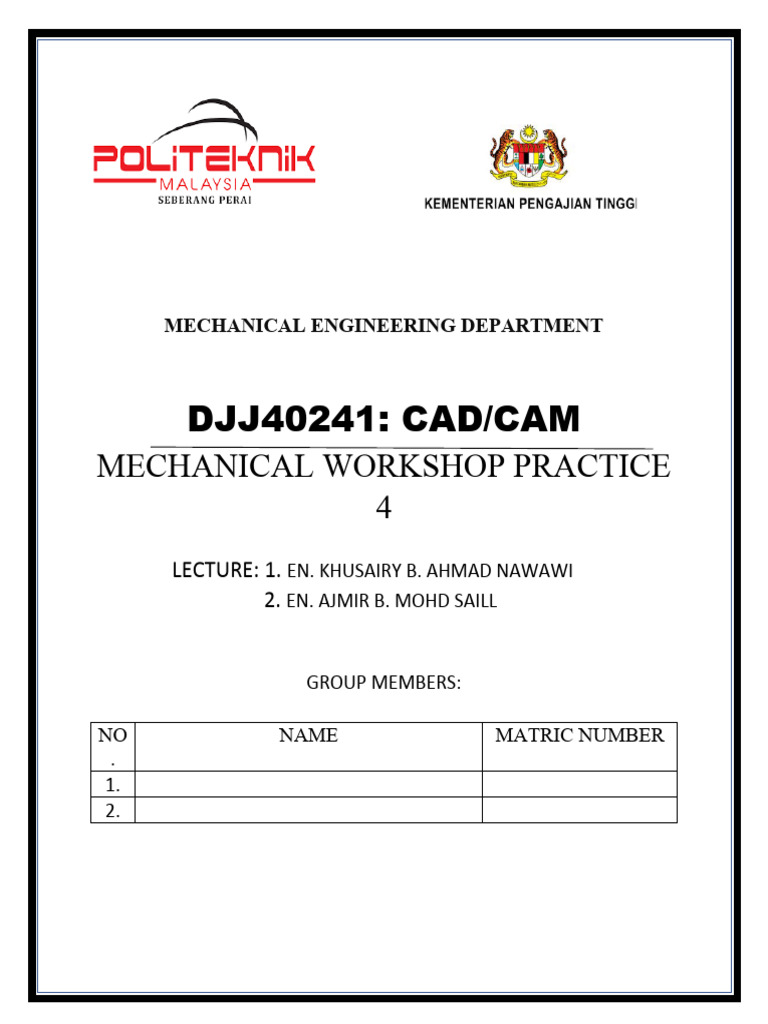 CADCAM Report | PDF | Computer Aided Design | 3 D Computer Graphics