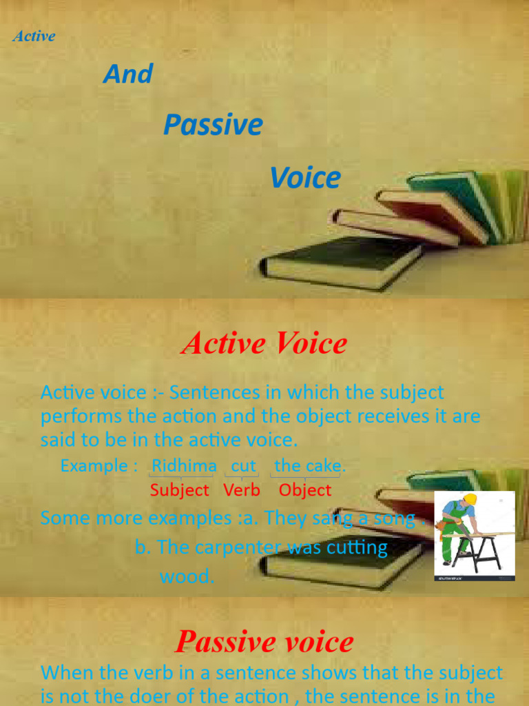 Active | PDF | Verb | Subject (Grammar)