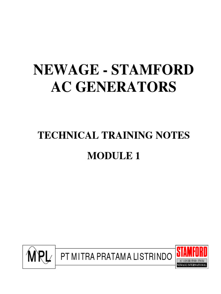 Training-Module1 Genset Stamfrod | PDF
