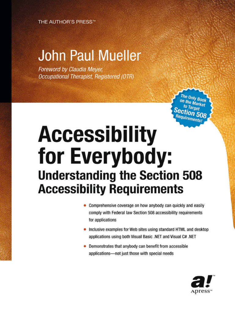 John Mueller (Auth.) - Accessibility For Everyone - Understanding The ...