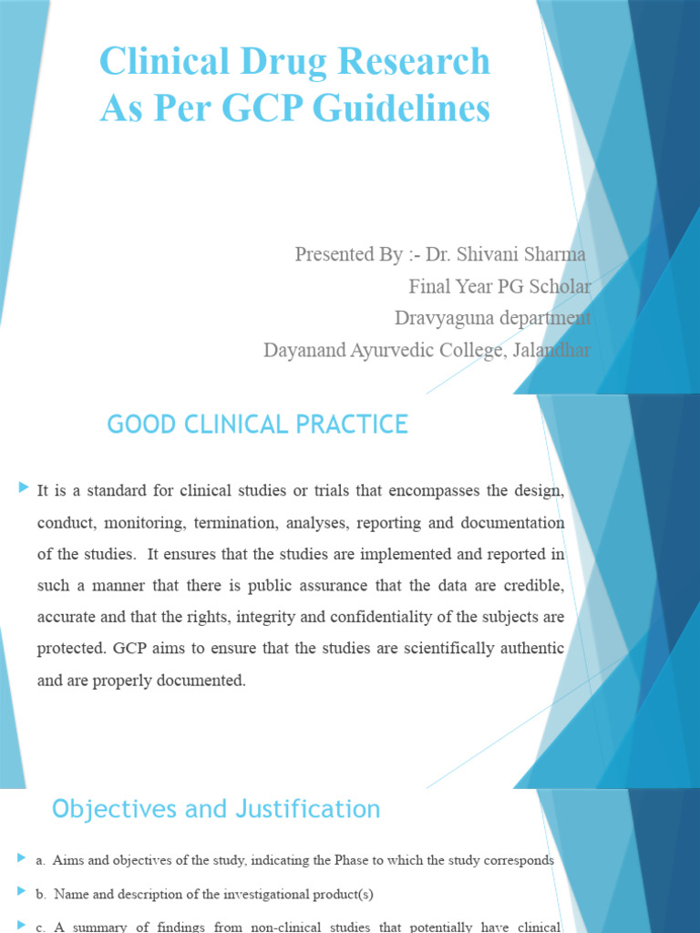 GCP Guidelines for Clinical Drug Research | PDF | Clinical Trial | Phases Of Clinical Research