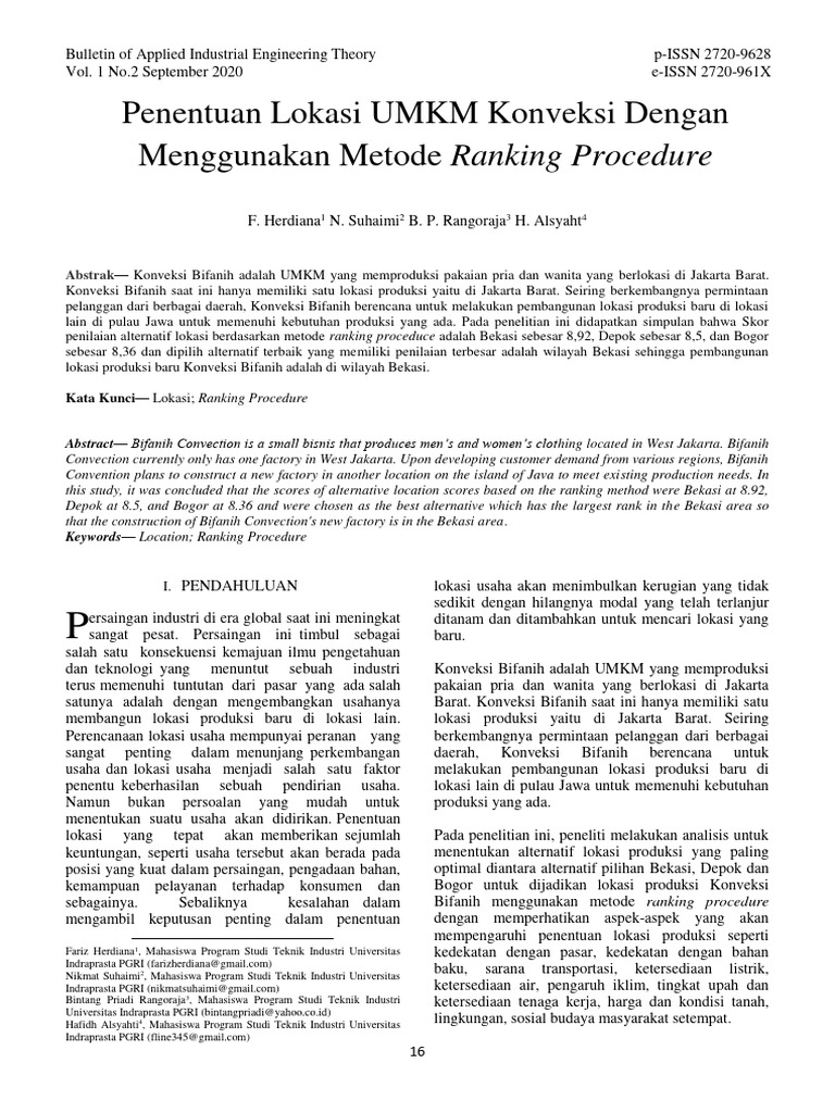 Ranking Procedure | PDF