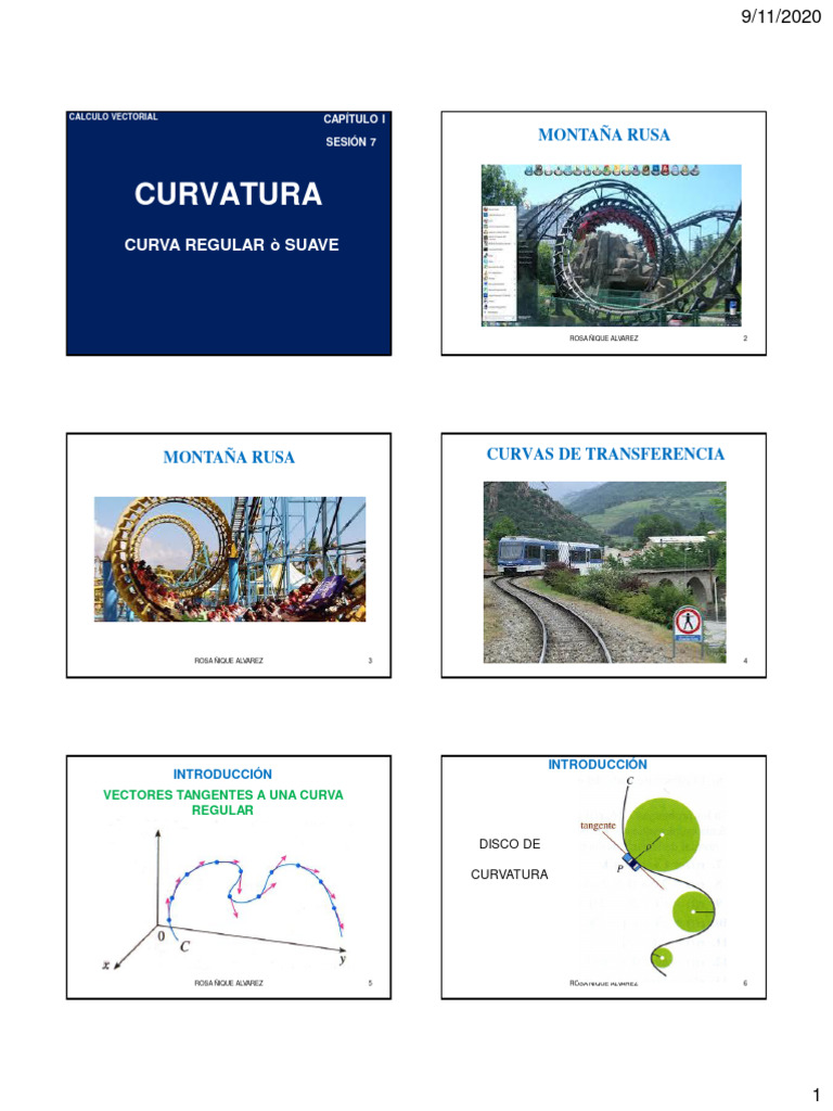 7 Curvatura | PDF | Aceleración | Curva