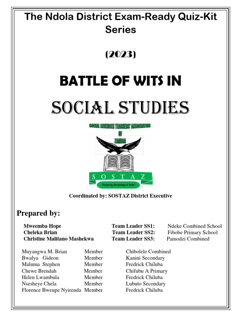 Social Studies Grade 9 Quiz | PDF | Atlantic Slave Trade | Energy ...