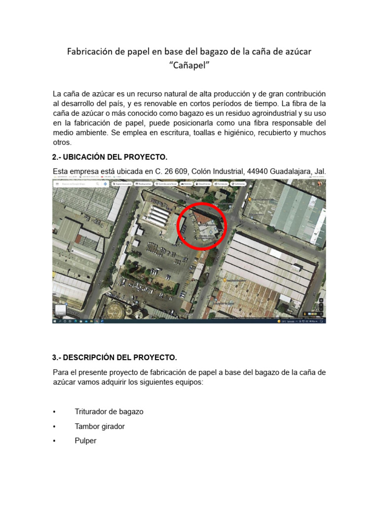 Proyecto Tecnico Rodolfo Andrade | PDF | Papel | Uso eficiente de energía