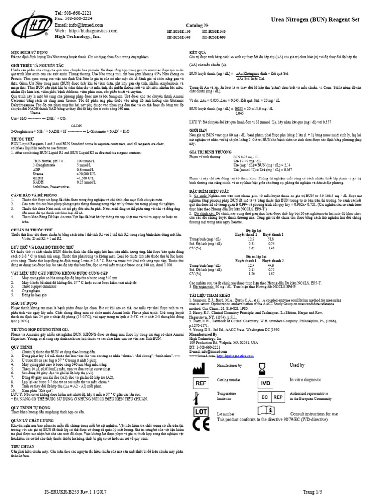 Urea Nitrogen (BUN) - TV | PDF