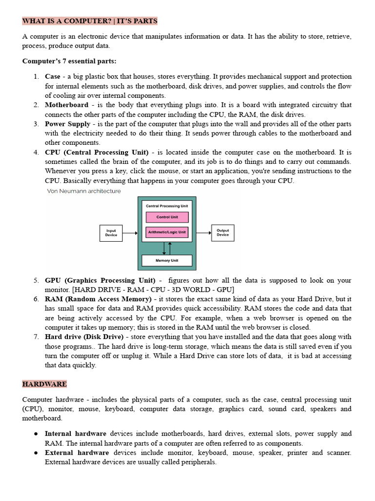 Comp Arch Midterm | PDF | Random Access Memory | Computer Hardware