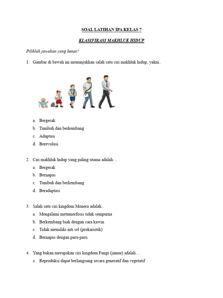 Soal Latihan Ipa Kelas 7 | PDF