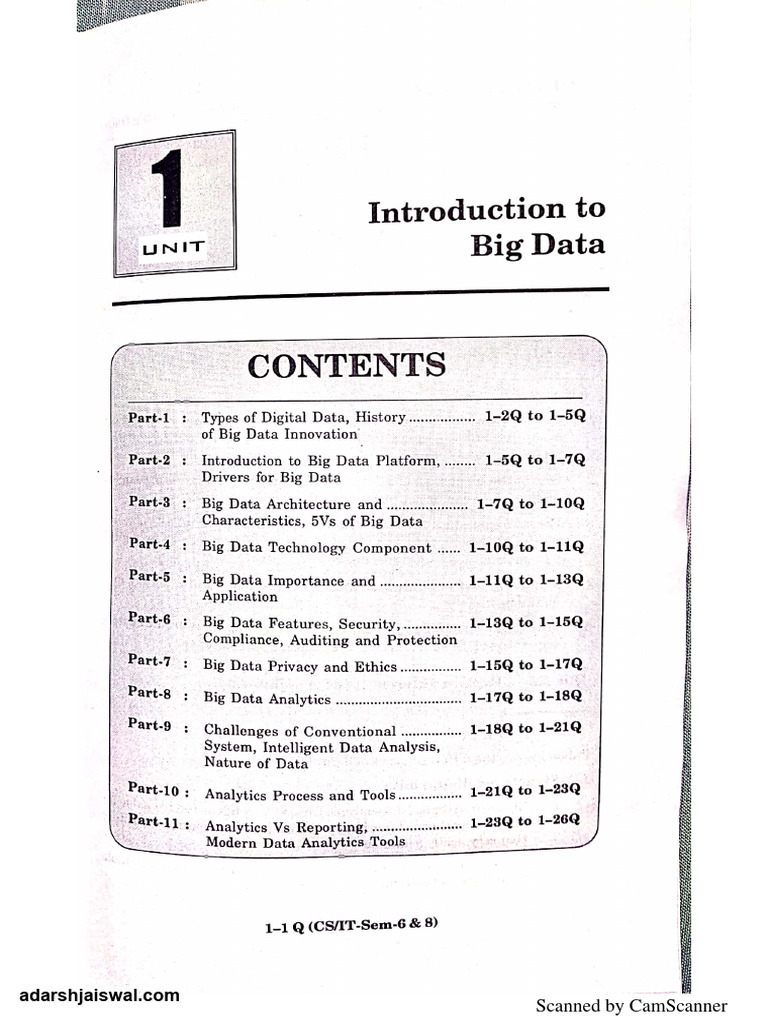 Quantum Series And Big Data Notes Pdf