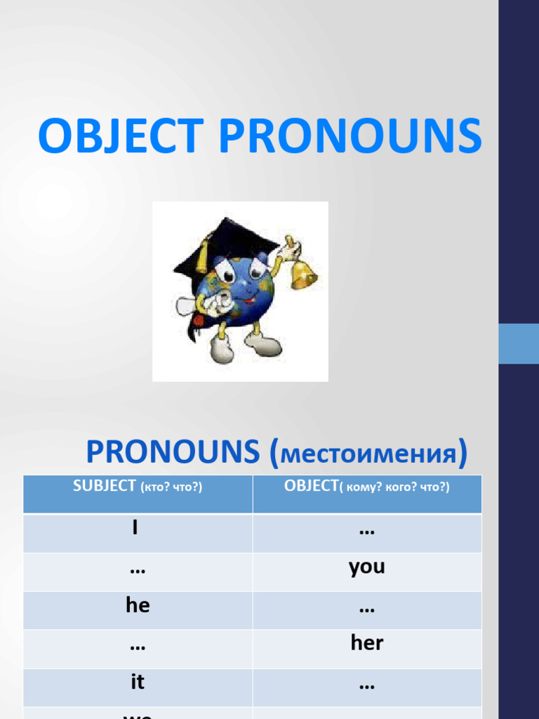 Object Pronouns | PDF | Syntax | Grammar