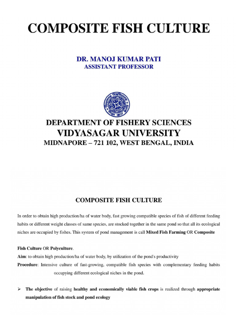 Composite Fish Culture | PDF