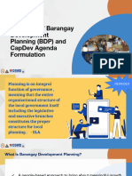 Session 3 - The Barangay Development Planning (BDP) and CapDev Agenda Formulation Process | PDF ...