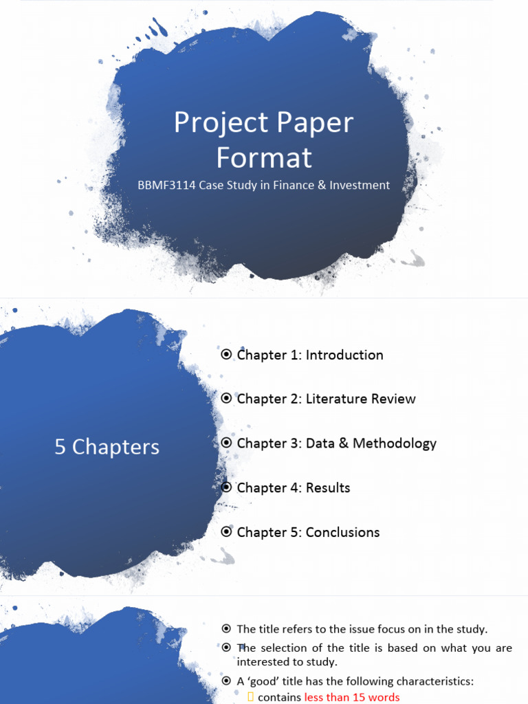 2 - Project Paper Guide - S | PDF