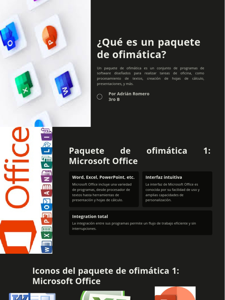 Paquetes de Ofimática | PDF | Microsoft | Microsoft PowerPoint