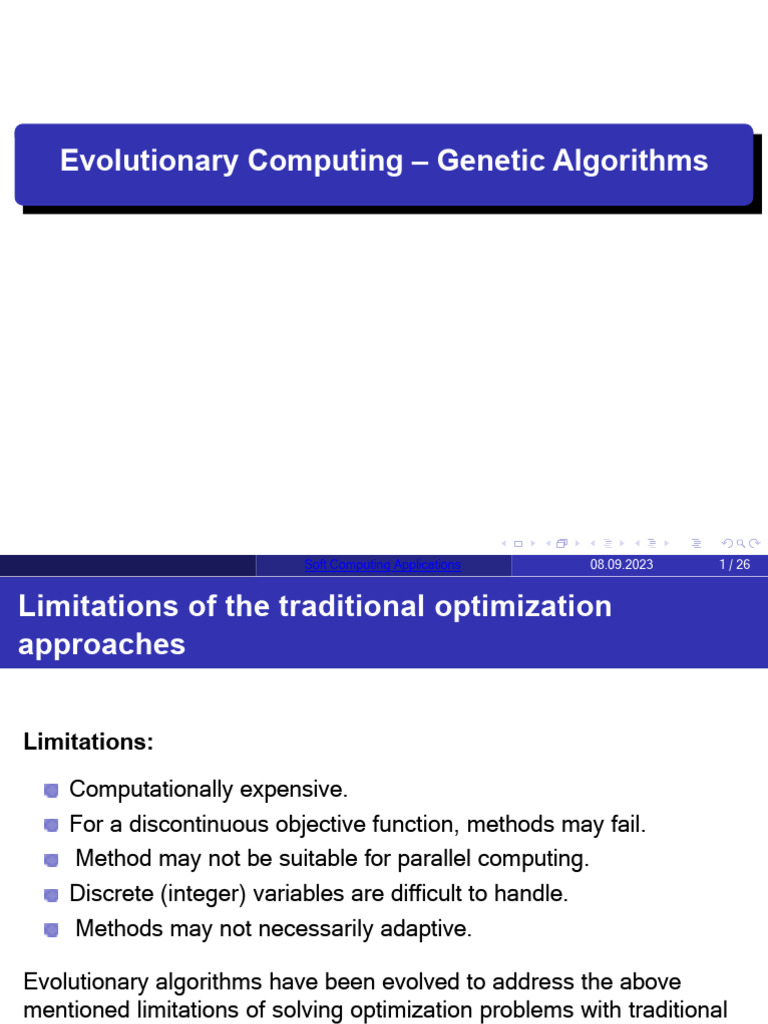 Introduction To GAs | PDF | Genetic Algorithm | Genetics