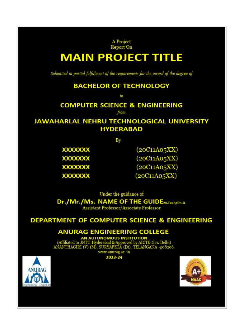 2023-2024 Project Stage - II Book Template | PDF | System | Computing
