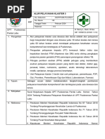 Sop Pelayanan Klaster 4 (Klaster Penanggulangan Penyakit Menular) Revisi | PDF | Sains & Matematika
