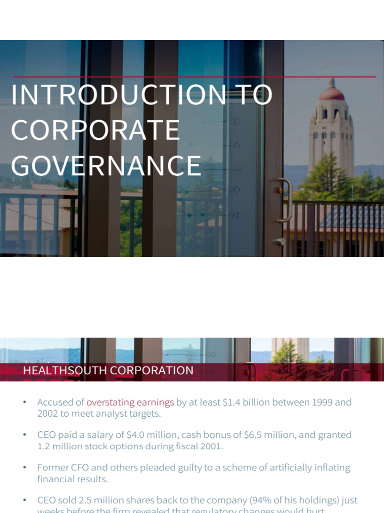 Introduction To Corporate Governance | Download Free PDF | Corporate ...