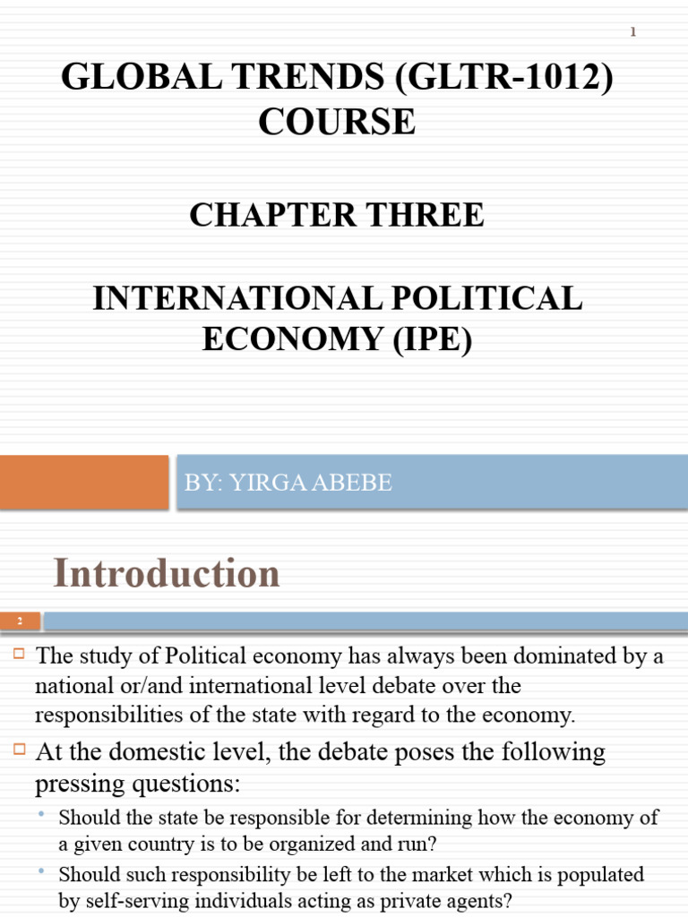 Global Trends - PPT - Chapter 3 | PDF