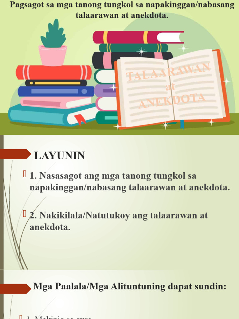 Cot1 Q1 Filipino (2023 24) | PDF